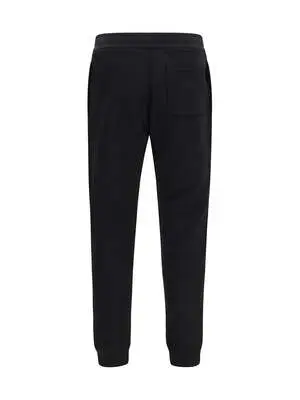 Moncler Tracksuit Pants With Drawstring And Logo - Black