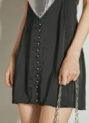 Rabanne Contrast Panel Mini Dress