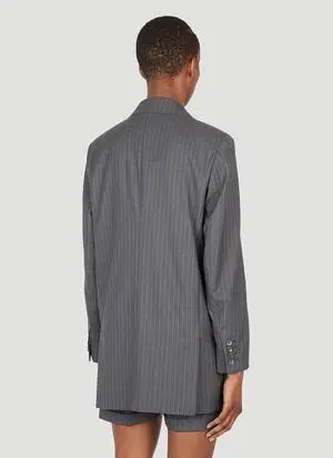 Max Mara Pinstriped Wool Blazer