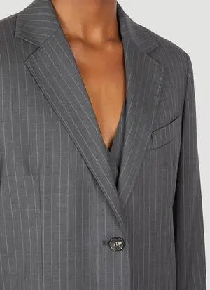 Max Mara Pinstriped Wool Blazer