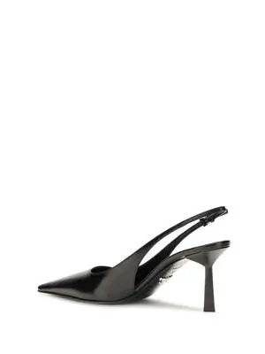 Prada Leather Slingback Pumps - Black