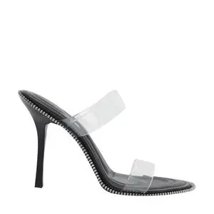 Alexander Wang Nova Double Strap Heeled Sandals - Black