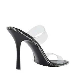 Alexander Wang Nova Double Strap Heeled Sandals - Black