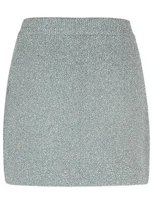 GANNI Sparkle' Wool Blend Miniskirt