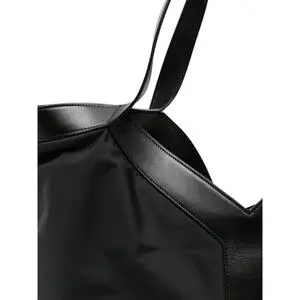 Saint Laurent Calfskin Trim Tote Bag - Black