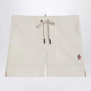 Moncler Beige Technical Froisse Shorts - Cream