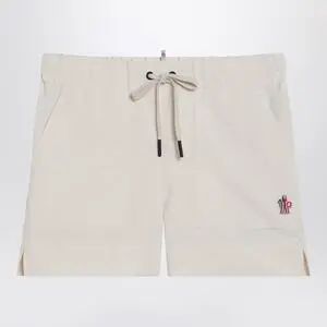 Moncler Beige Technical Froisse Shorts - Cream
