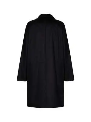 Max Mara Black Mstmastro Double-breasted Midi Coat