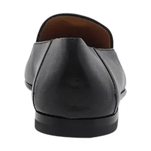 TOD'S Logo Leather Sabot Loafers - Black