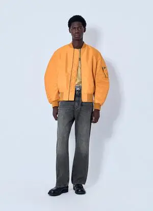 Martine Rose Bomber Jacket With Ribbed Trims