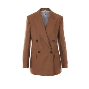 Brunello Cucinelli Twill Fluid Jacket - Brown