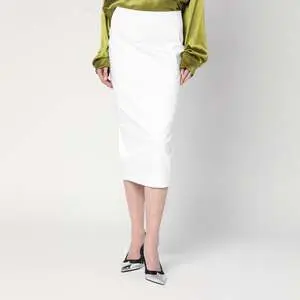 THELATEST Cotton Midi Skirt - White