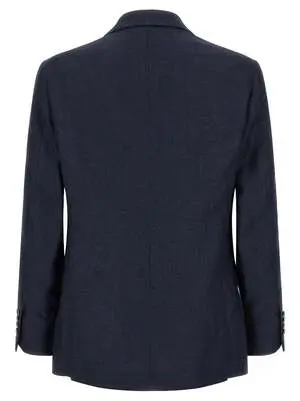 Brunello Cucinelli Hopsack Dress - Blue