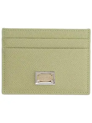 Dolce & Gabbana Leather Card Holder - Green