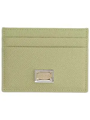 Dolce & Gabbana Leather Card Holder - Green