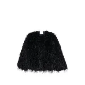 FORTE_FORTE Faux Fur & Shearling Jacket - Blue