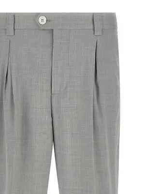 Brunello Cucinelli Mélange Virgin Wool Trousers