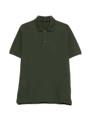 Etro Logo Cotton Polo Shirt - Multicolor