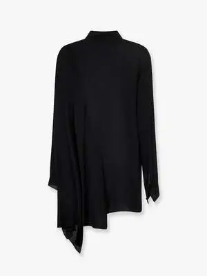 Balenciaga Silk Shirt With Bow