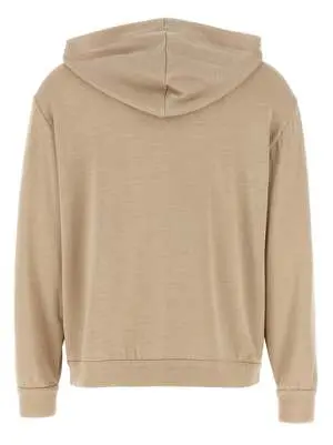 Brunello Cucinelli Cotton-silk Monile-embellished Hooded Jacket - Cream