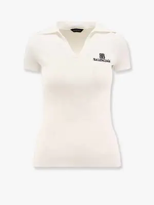 Balenciaga Viscose Blend Short Sleeve Sweater - Multicolor