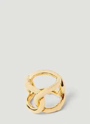 Bottega Veneta Chain Link Ring - Gold