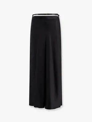 TOM FORD Silk Midi Skirt - Black