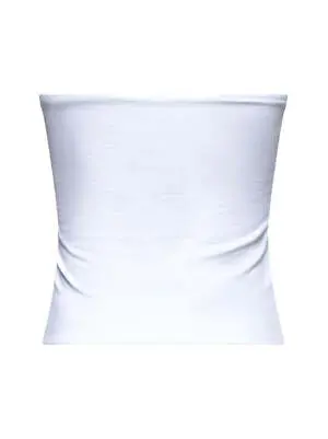 Brunello Cucinelli White Jersey Bandeau Top