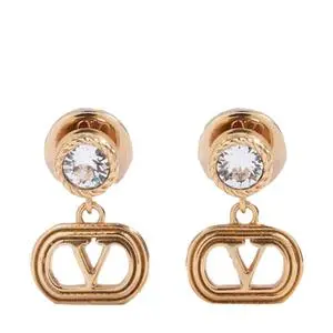 Valentino Garavani Ovalette Swarovski Earrings - Gold