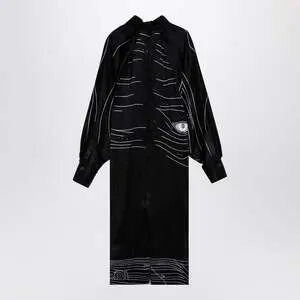 FERRAGAMO Silk Satin Midi Dress