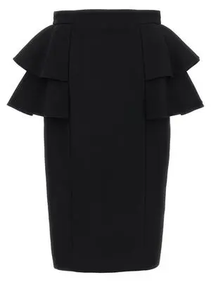 Valentino Garavani Crepe Couture Skirt - Black