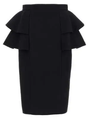Valentino Garavani Crepe Couture Midi Skirt - Black