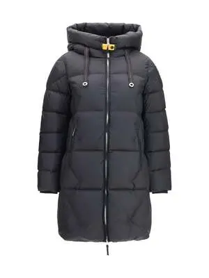 PARAJUMPERS Long Puffer Jacket Janet - Black