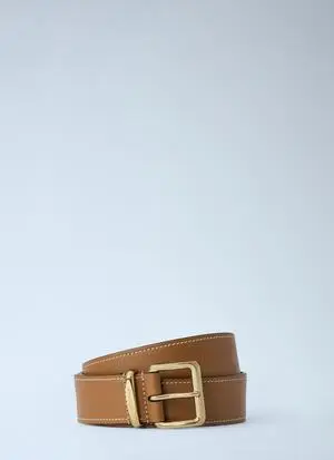 Miu Miu Leather Belt - Brown