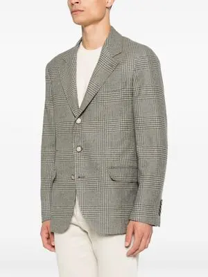 Brunello Cucinelli Wool Single-breasted Jacket - Multicolor