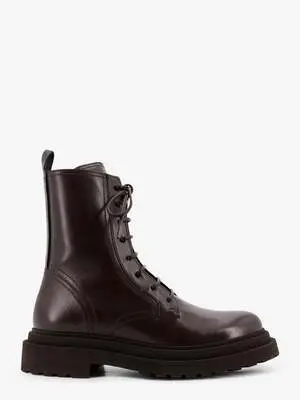 Brunello Cucinelli Leather Ankle Boots - Multicolor