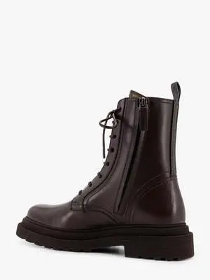 Brunello Cucinelli Leather Ankle Boots - Multicolor
