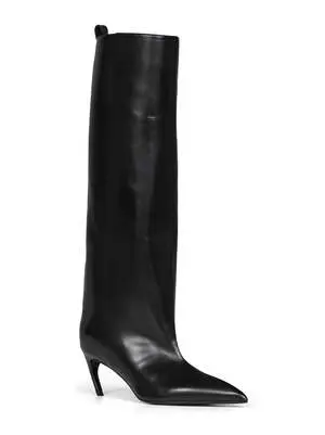 Attico Leather Lea Knee-high Boots - Multicolor