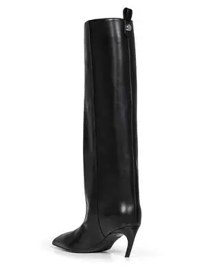 Attico Leather Lea Knee-high Boots - Multicolor