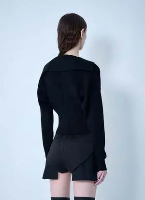 Rick Owens Dracu Cropped V Knit