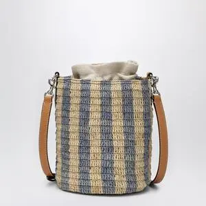 Valentino Garavani Small Striped Bucket Bag