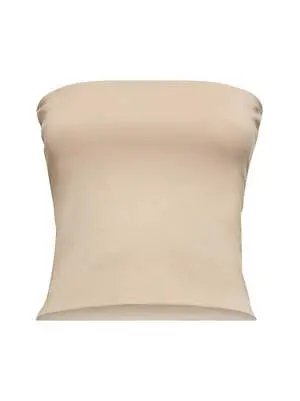 BRUNELLO CUCINELLI Brunello Cucinelli Women Beige Jersey Bandeau Top