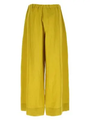 Max Mara Smmaurora Linen Trousers - Yellow
