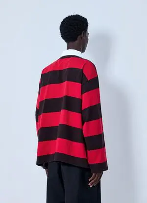 Balenciaga Striped Rugby T-shirt