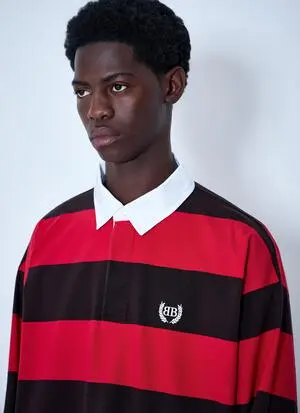 Balenciaga Striped Rugby T-shirt