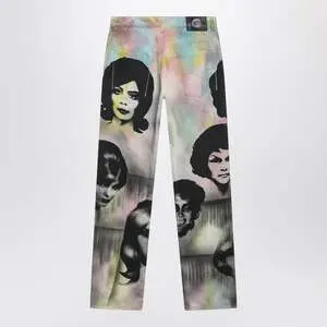 Versace Straight Jeans With The Party Print