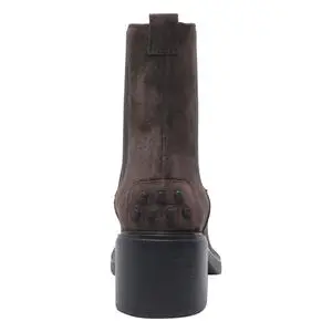 TOD'S Suede Pump Booties - Brown