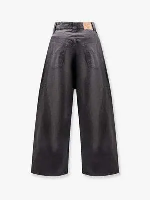 Balenciaga Trompe L'oeil Denim Trousers - Multicolor