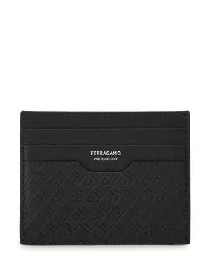FERRAGAMO Leather Credit Card Case - Multicolor