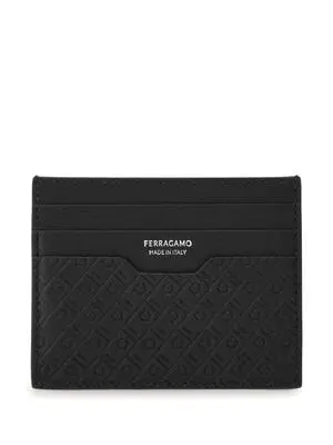 FERRAGAMO Leather Credit Card Case - Multicolor